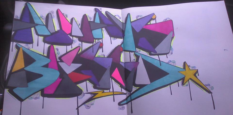 Art Work by AB: Ink & Spray Art